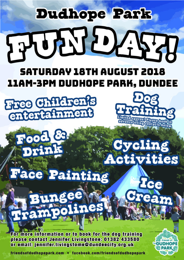 Dudhope Park Fun Day – Saturday August 18th 2018 – Friends of Dudhope Park